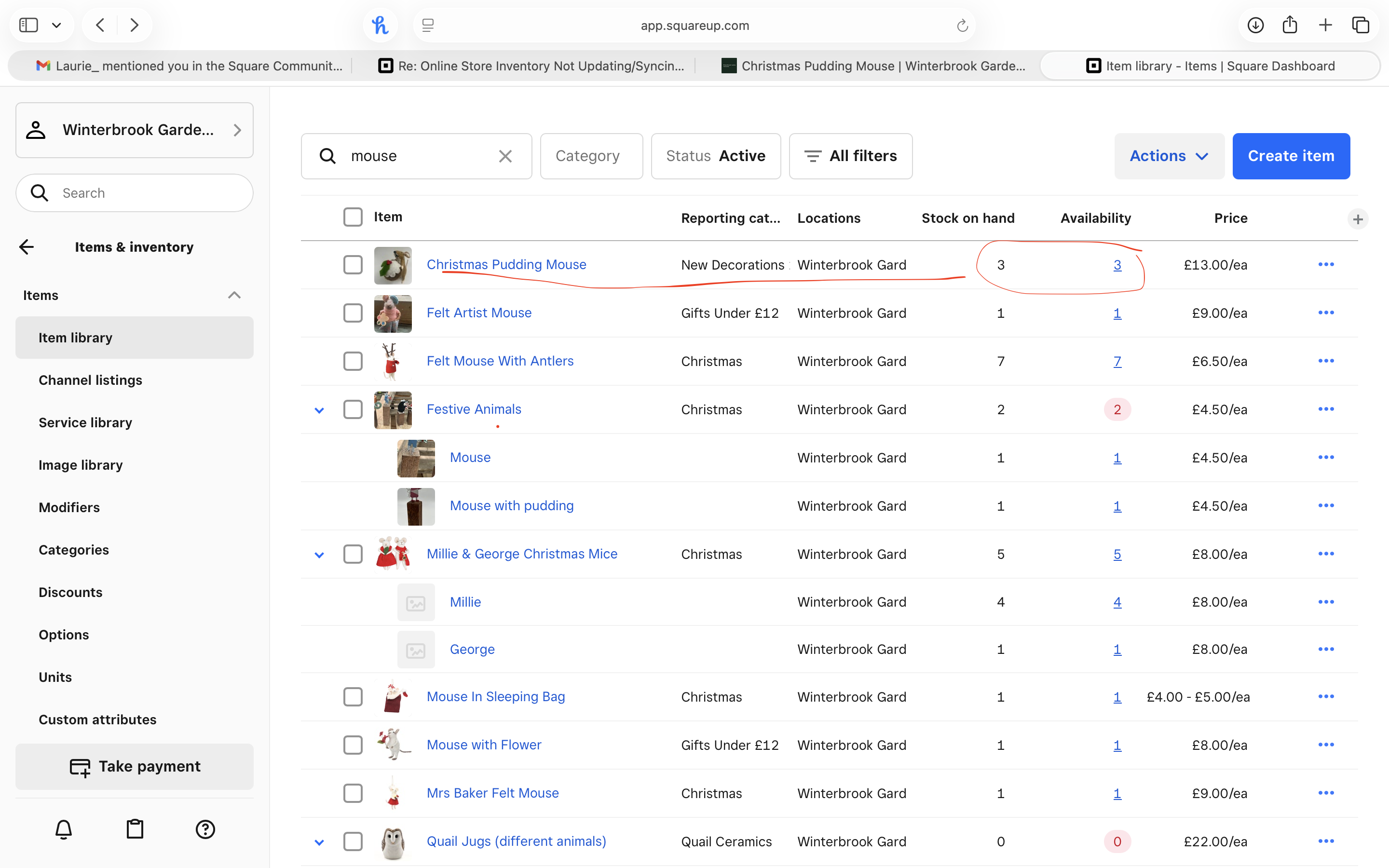 Re: Online Store Inventory Not Updating/Syncing - The Square Community