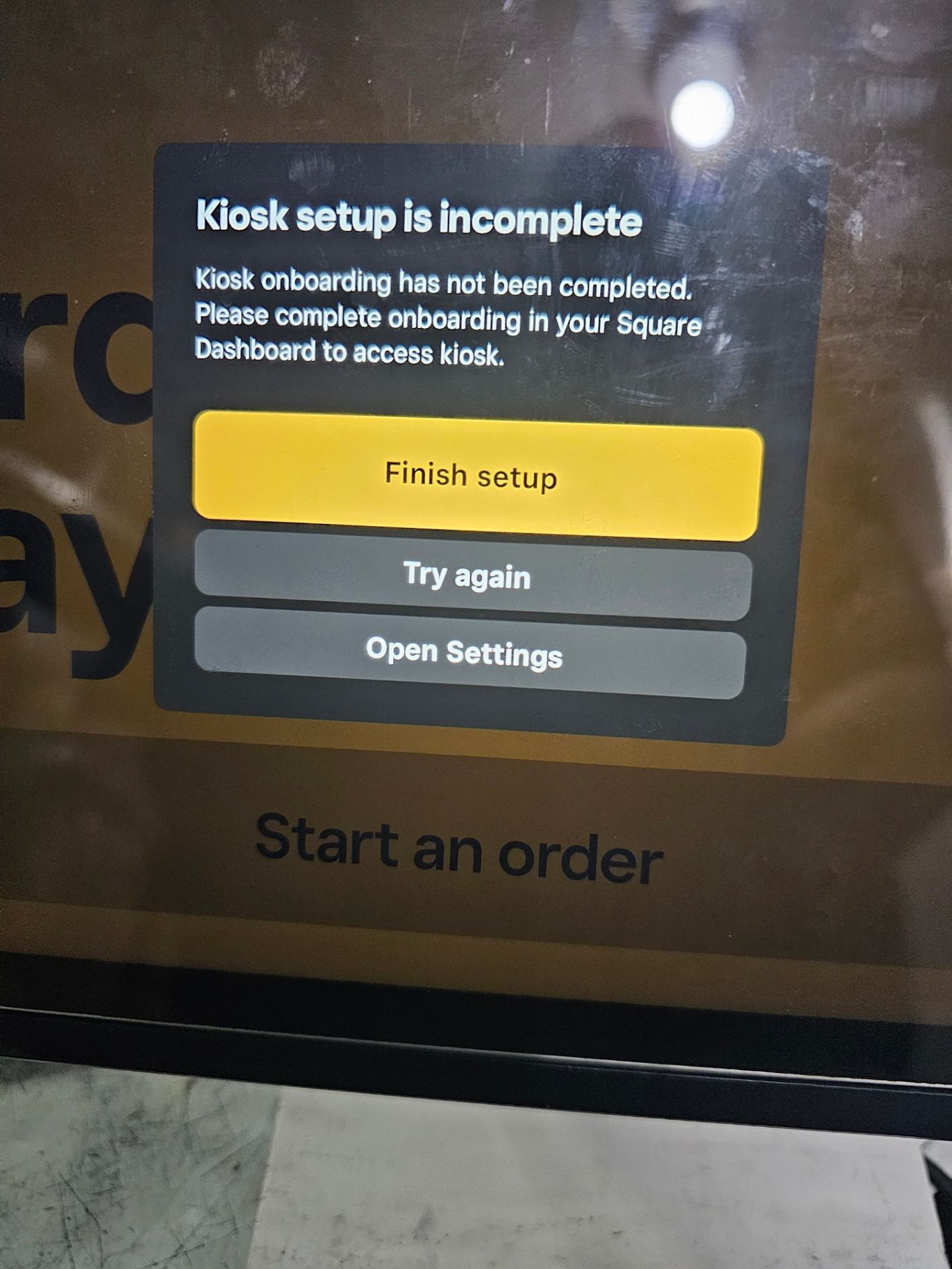 Solved: Square Kiosk - Setup is incomplete - The Square Community