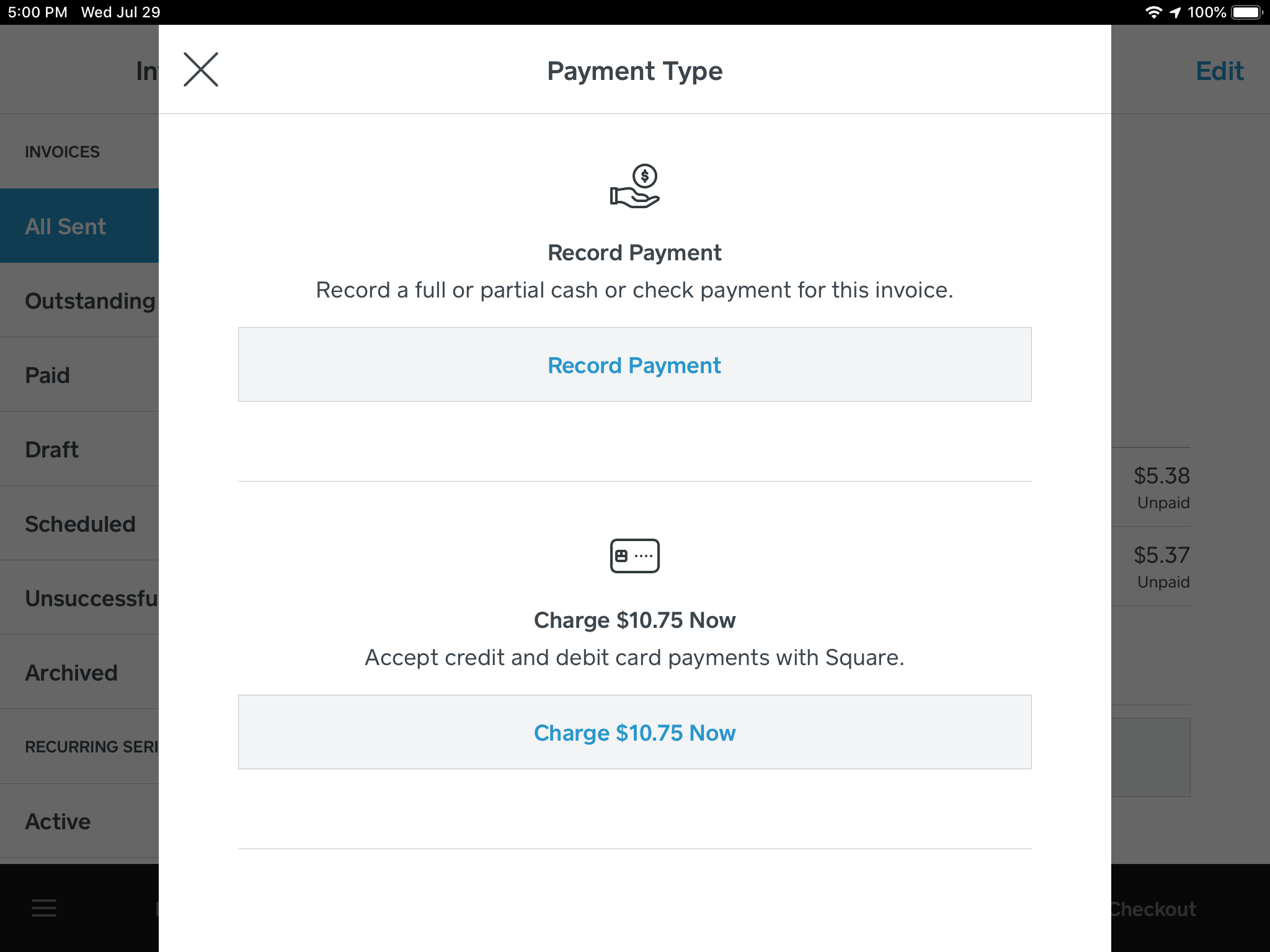 Solved: Collect partial payment on an invoice? - The Square Community