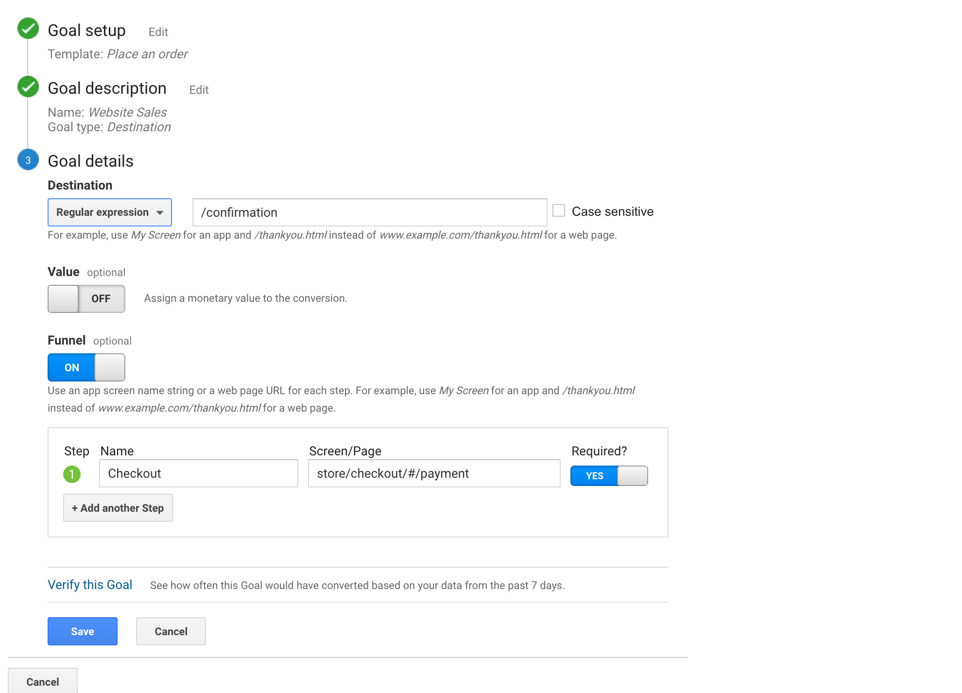 Has anyone set-up "Goals" in their Google Analytic... - The Square ...