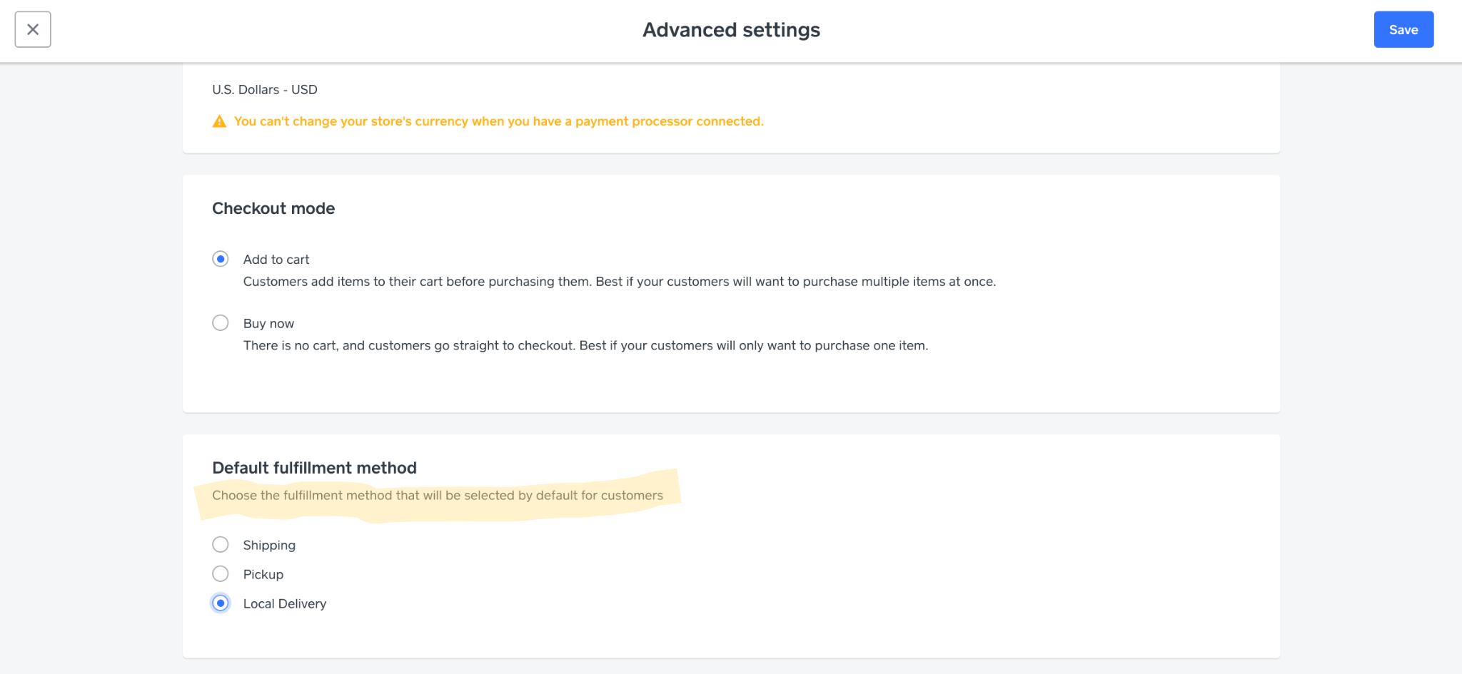 Delivery Only - confusing checkout experience - The Square Community