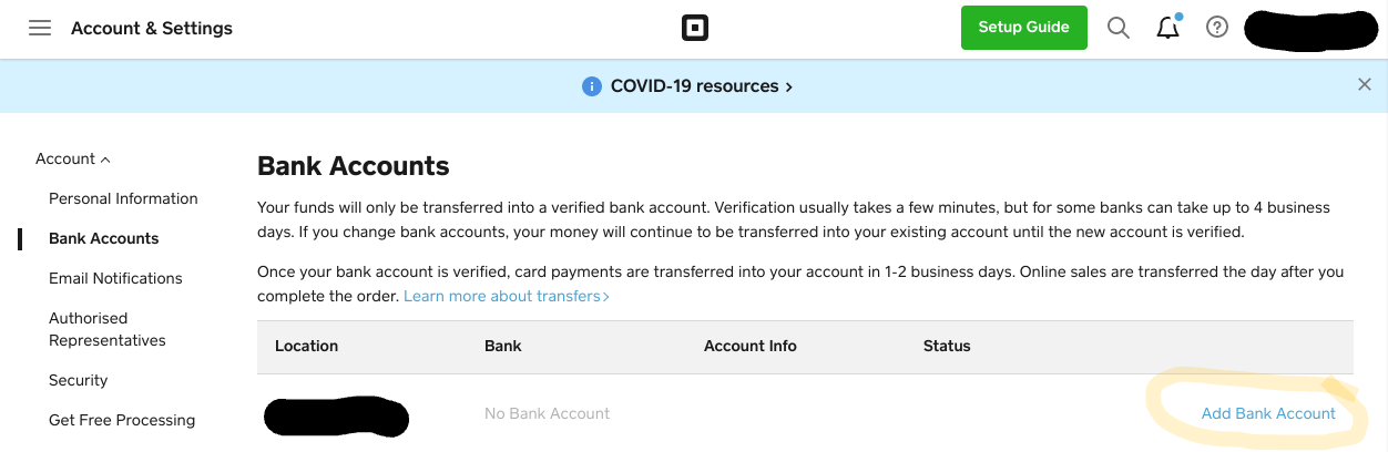 Solved: How do I link my bank account from the Square app? - The Square ...
