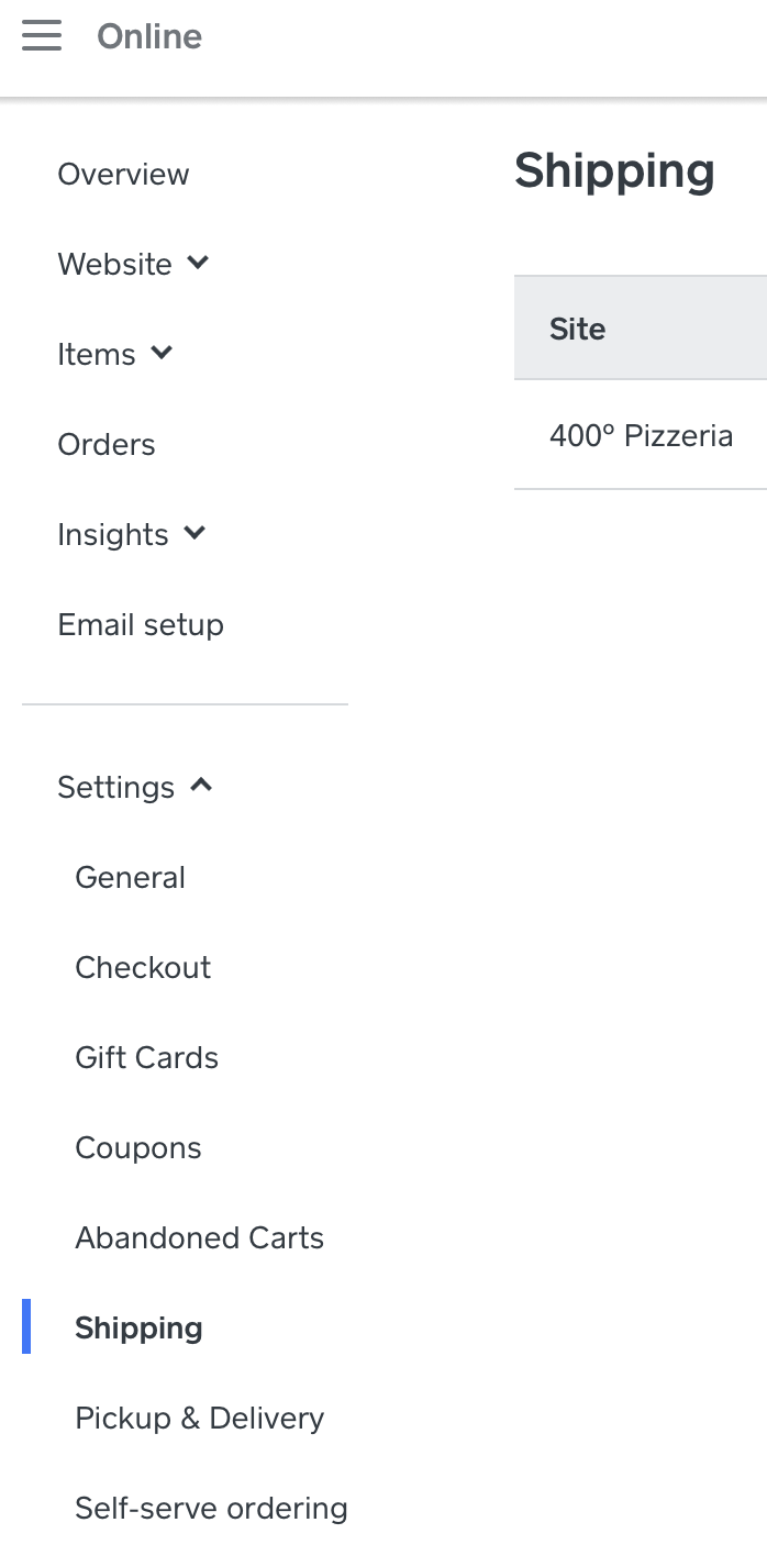 Set Up Shipping Error - The Square Community