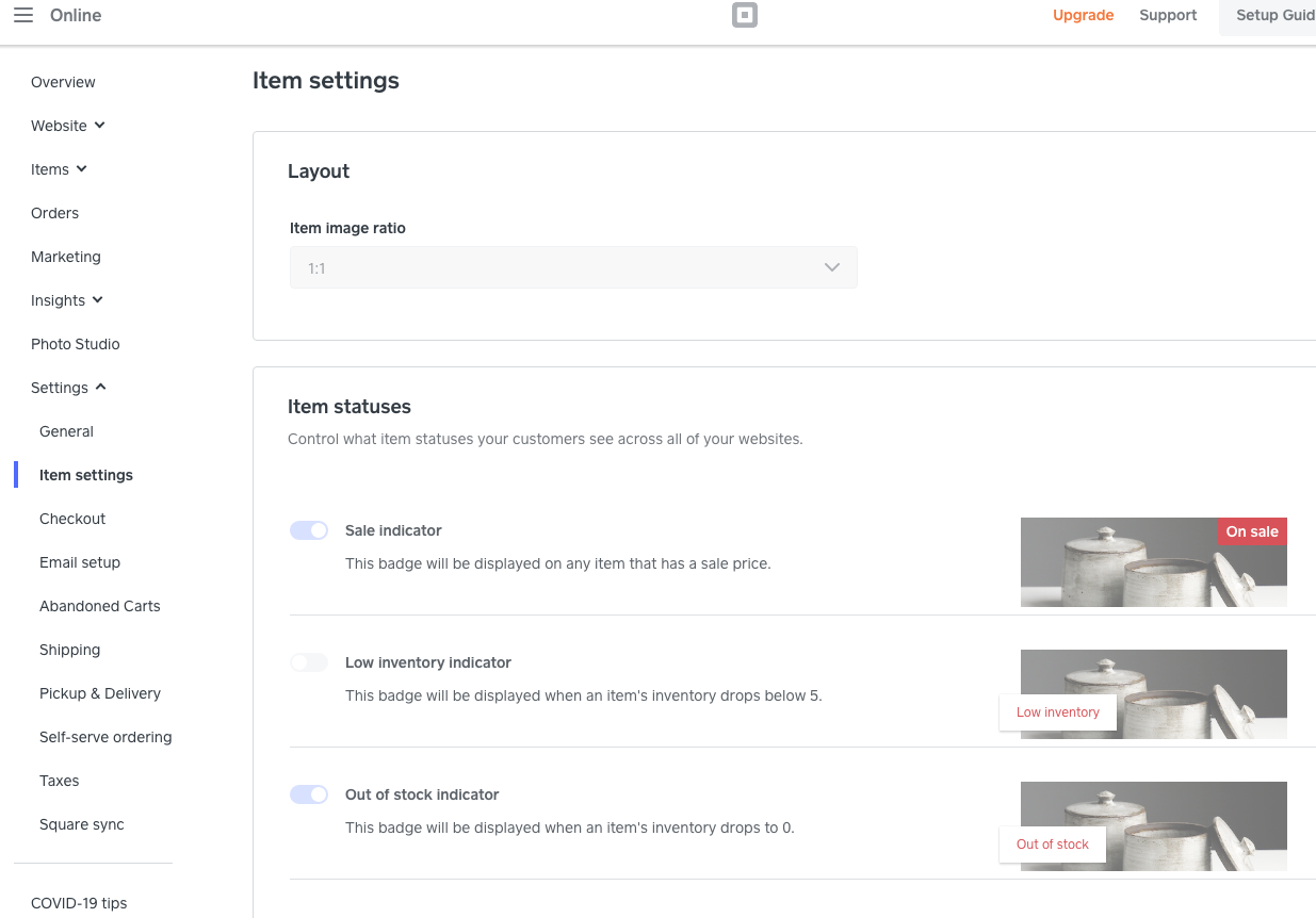 Solved: Remove "Low Stock" label on online webstore - The Square Community